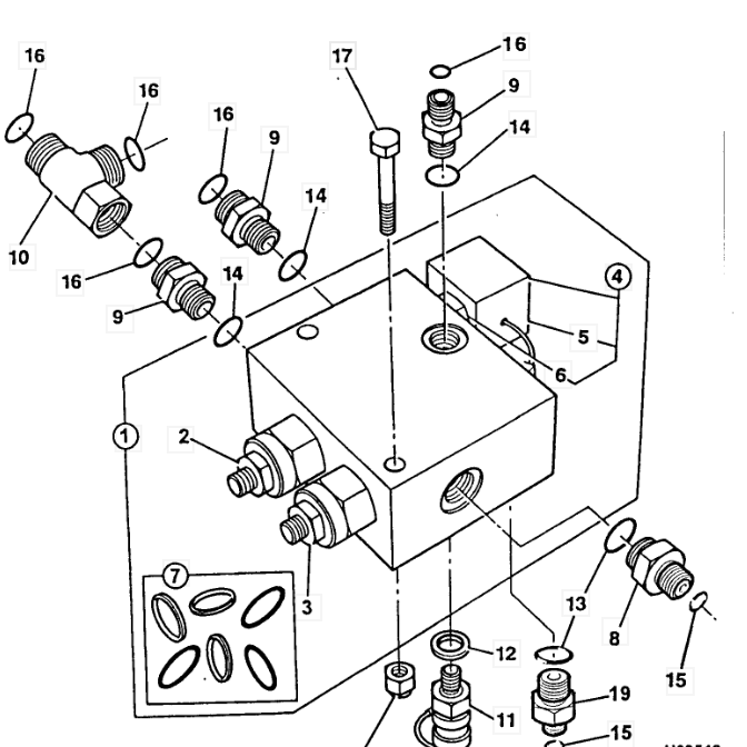 Supapa hidraulica excavator JCB 25/987900 - Terra Parts & Machinery